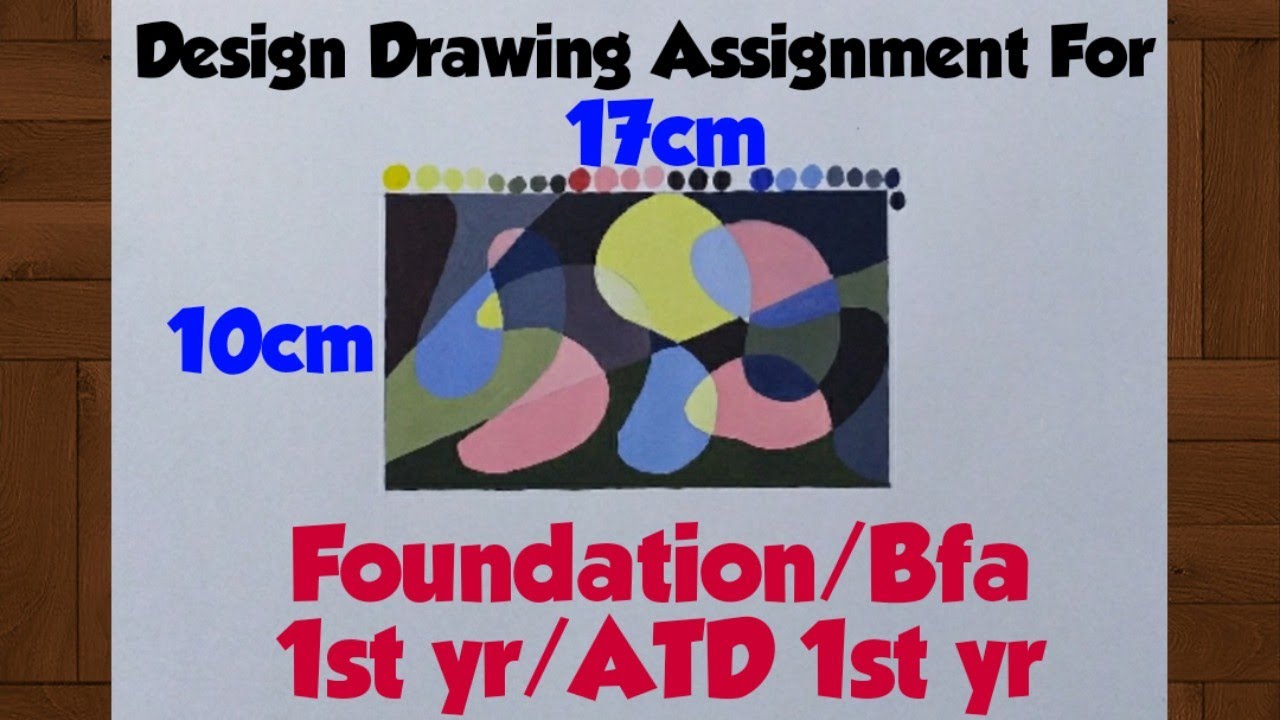 Design Drawing For Bfa 1st Yr/Foundation Course/A.T.D 1st Yr || Design ...