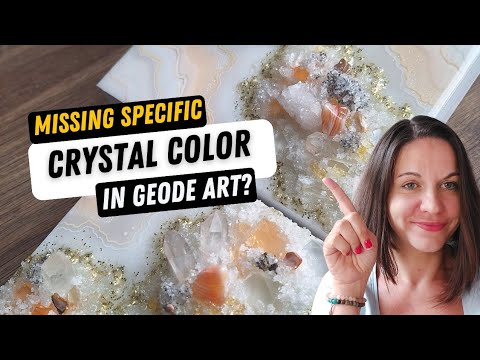 Resin Geode Art For Beginners🪽 How To Bring More Color To Your Art ️ Resin Crystal Clusters ...