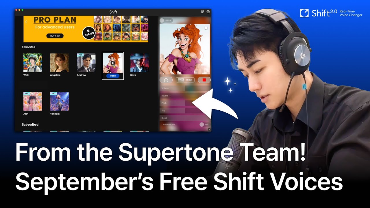 Supertone Staff Introduce Shift’s Free Voices for September! #VoiceChanger #AIVoice - YouTube