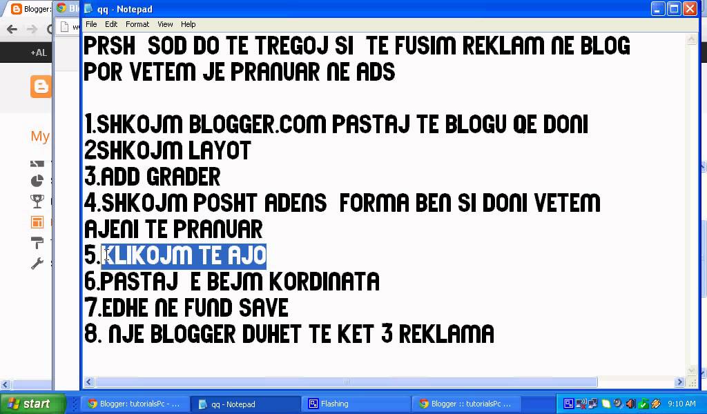 Si Te Fusim Nje reklam Ne Blogger por vetem nese je prnu ne ads - YouTube