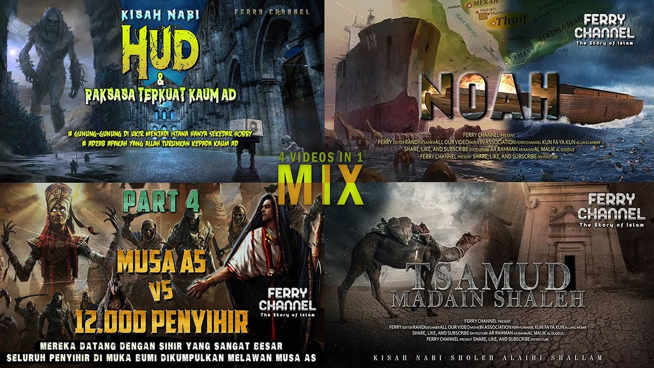 Kisah Azab kaum Nuh as, Azab Raksasa kaum Ad, Azab Raksasa kaum Tsamud ...