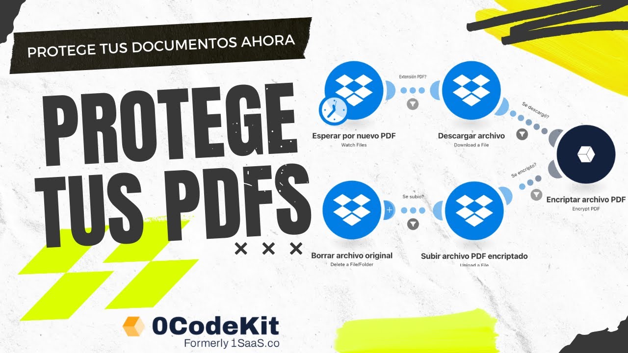Protege tus PDFs con 0CodeKit y Make - YouTube