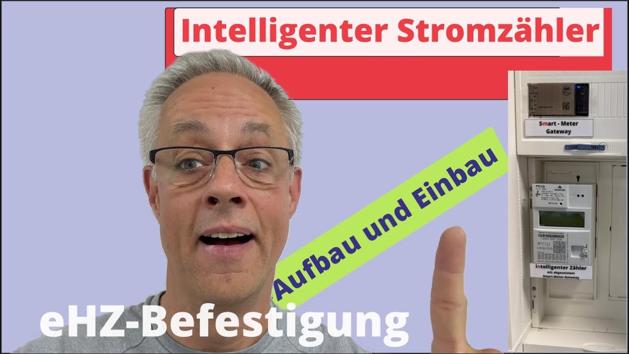 Einbau eines eHz intelligenten Stromzählers mit Modem (iMSys) - YouTube