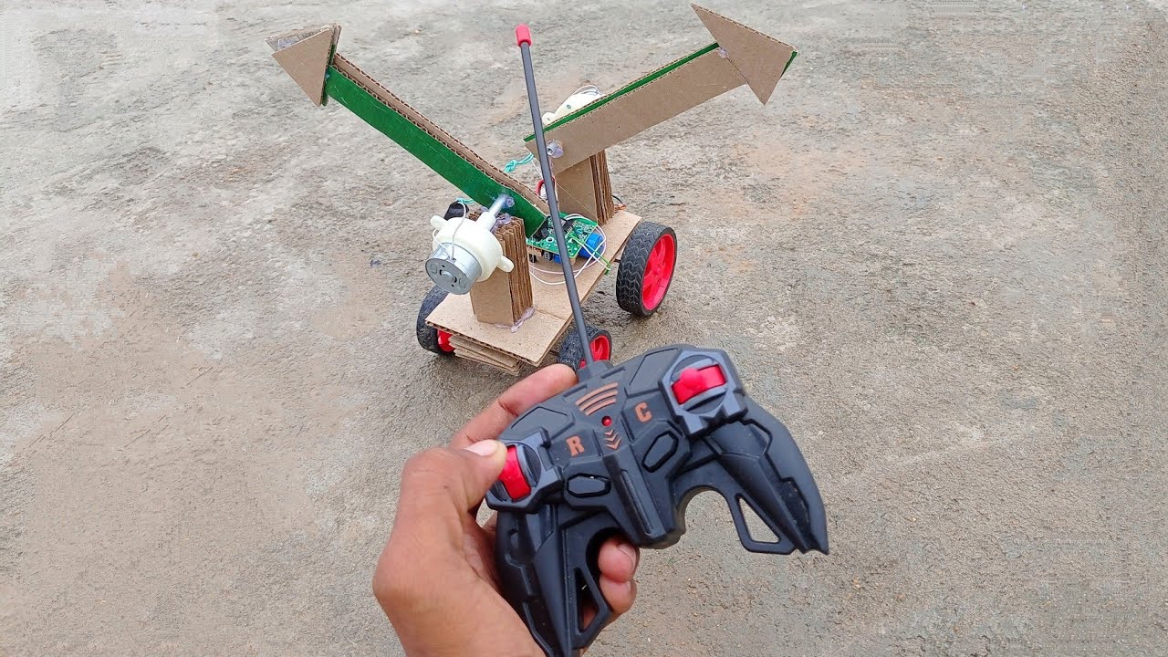 Total Cardboard Se Diy बनाए | Rc Project Bnaye Electronic Project | Gadi Bnaye | Dc Motar | Toy ...