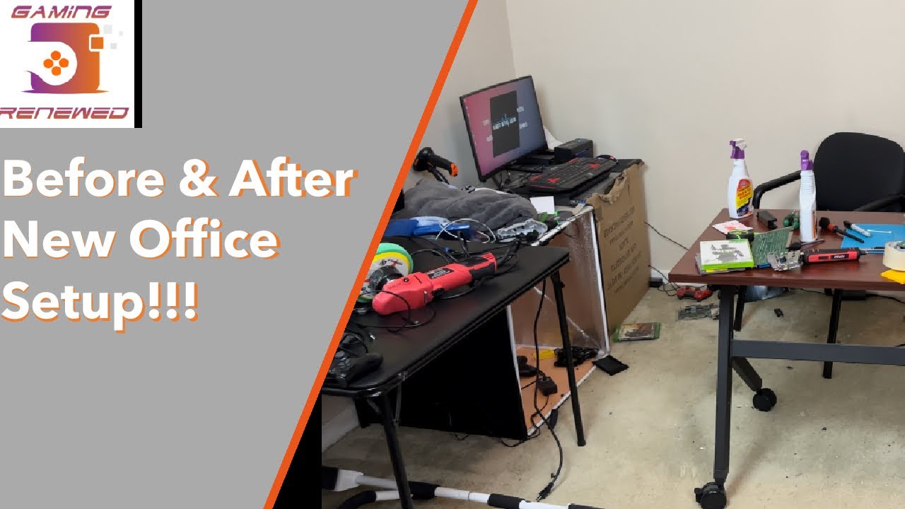 BEFORE AND AFTER: New Office Setup - YouTube