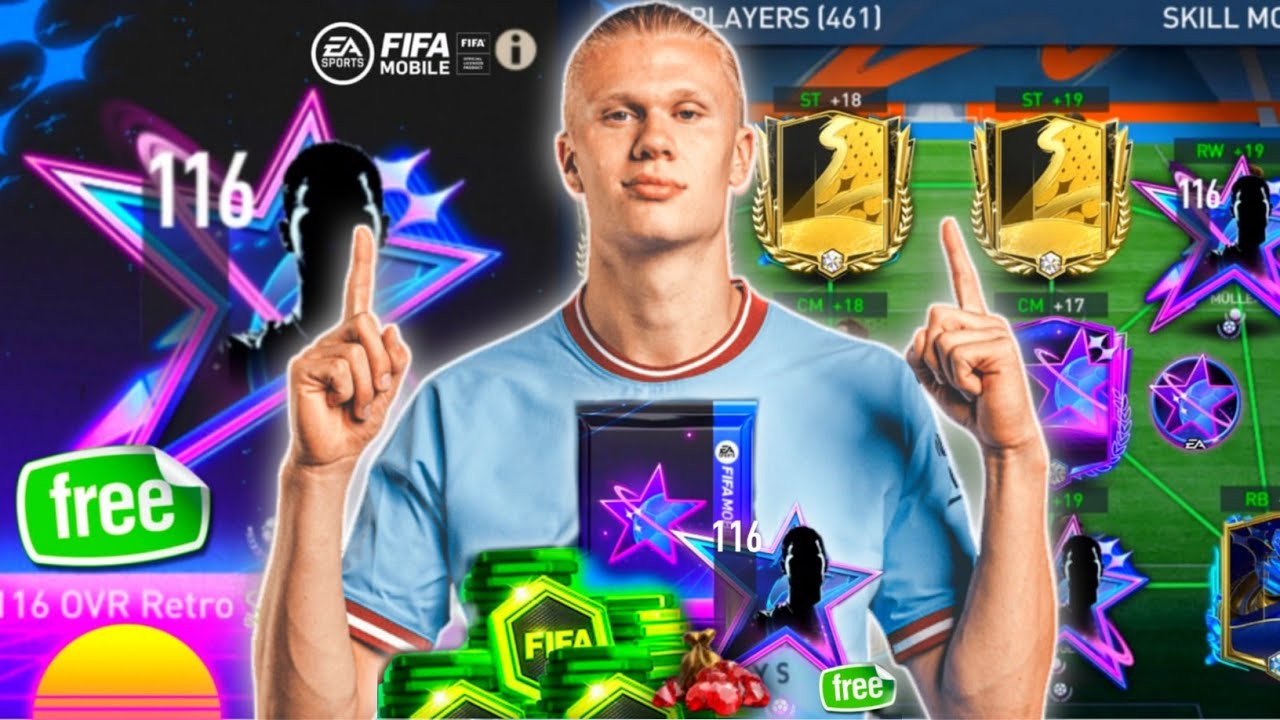 RETRO STAR 116 Exchange & Pack decides my FIFA MOBILE Team!! FREE 116 ...