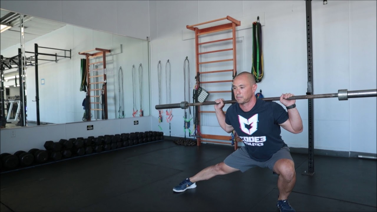 Barbell Lateral Lunge - YouTube