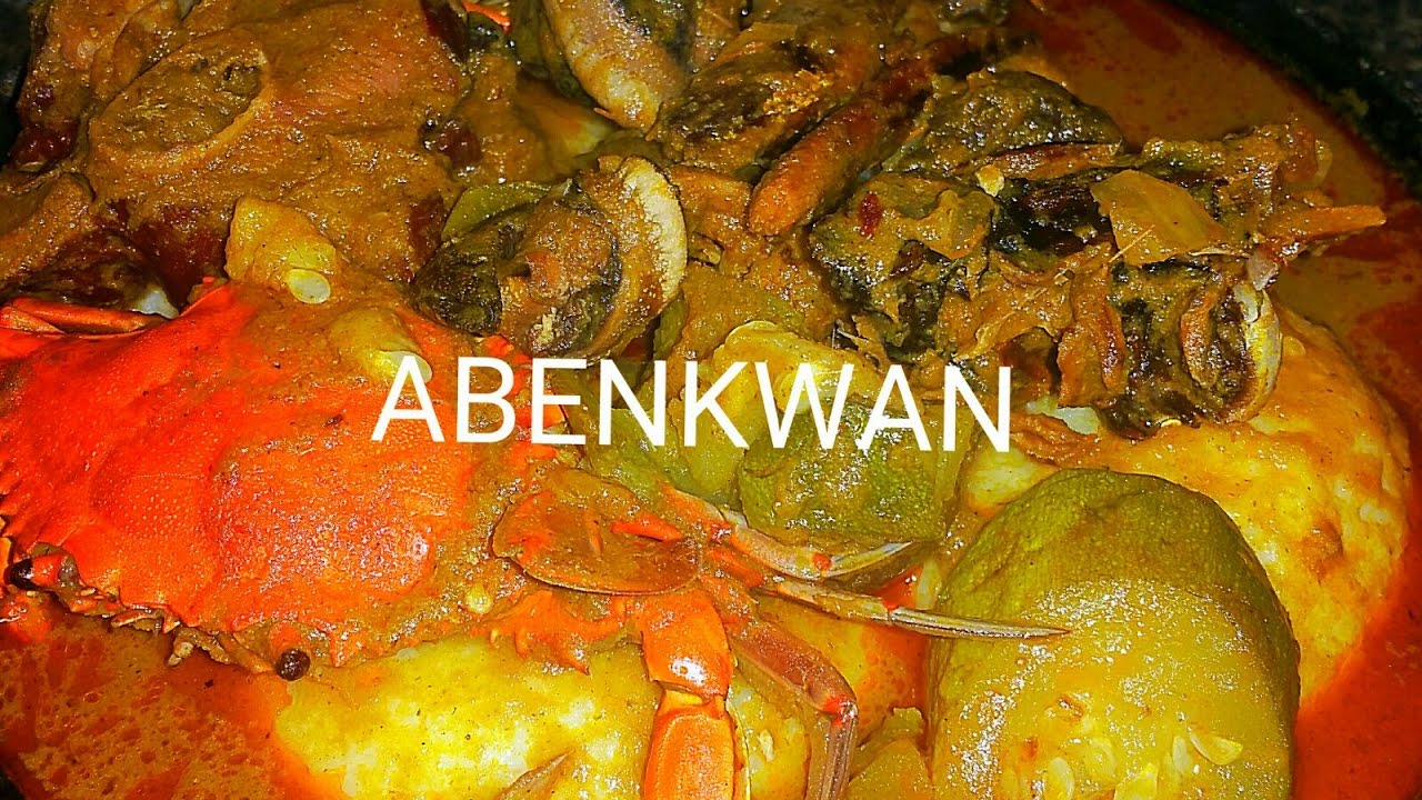 HOW I MAKE PALM SOUP LOCAL GHANA "ABENKWAN" - YouTube