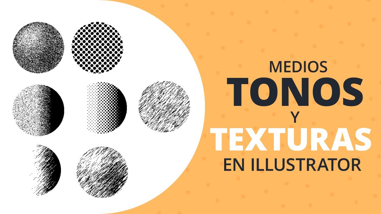 Aprende a Crear Medios Tonos y Texturas en Illustrator - YouTube
