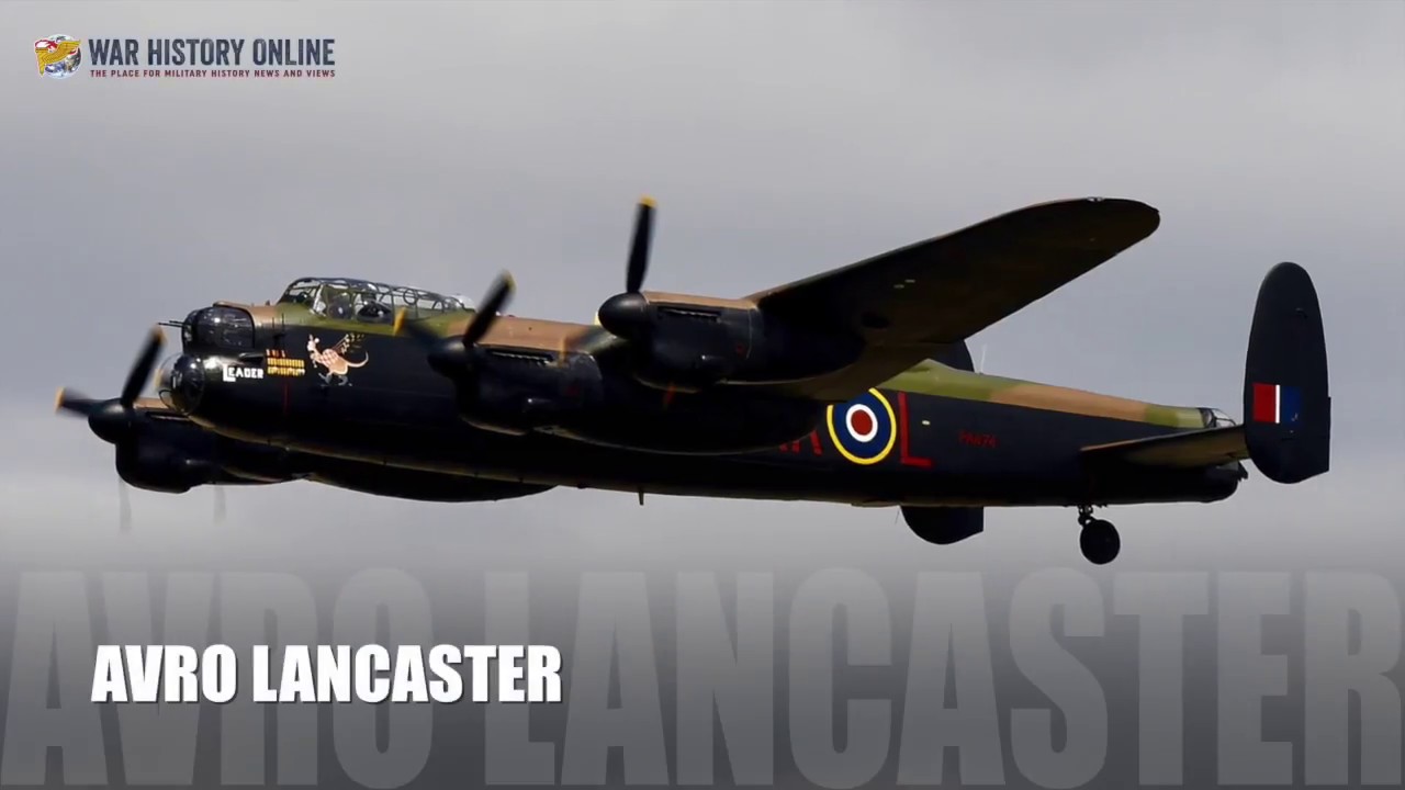 One of the last few WW2 Avro Lancaster Bombers in flight - YouTube