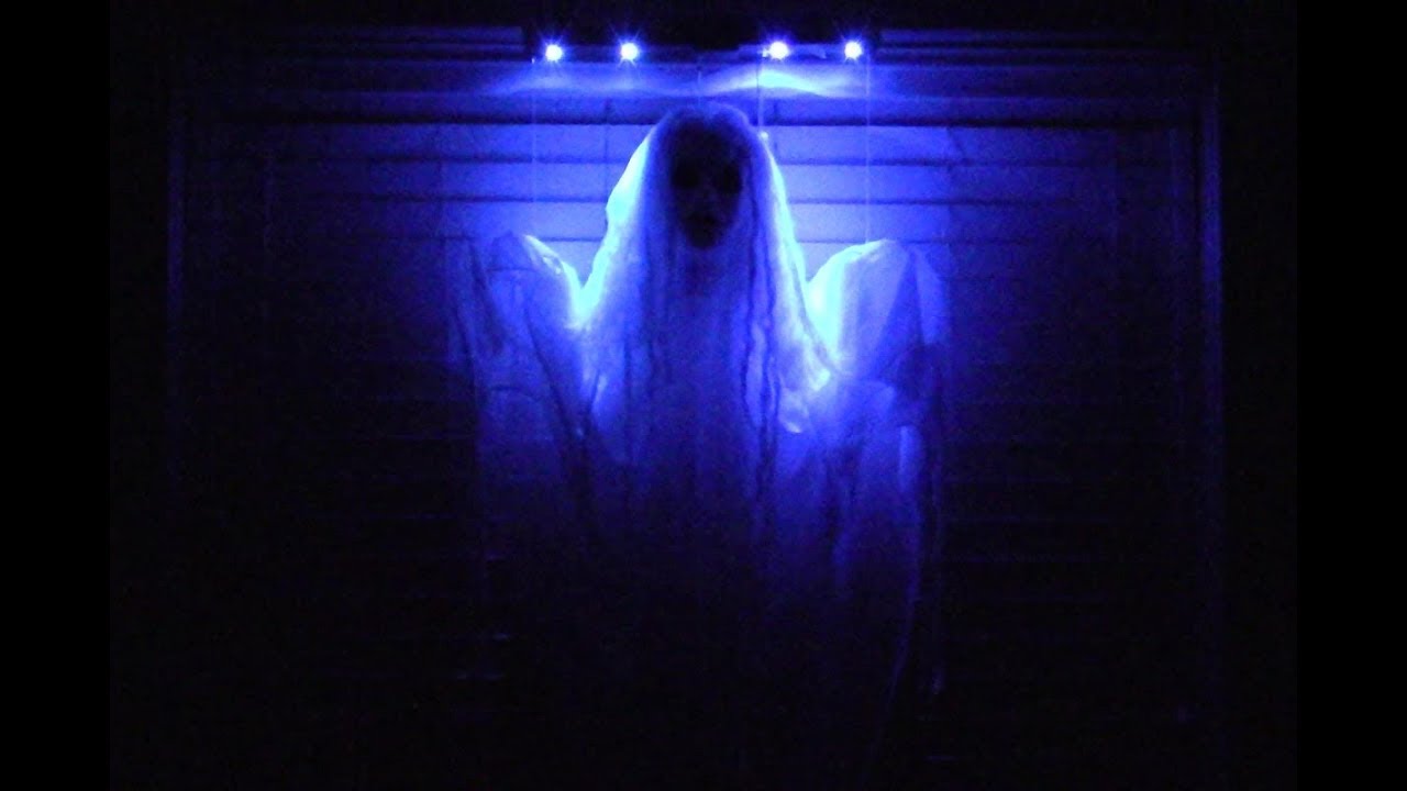 Gemmy 2018 Floating Ghost Girl (in the dark) Re-Upload - YouTube