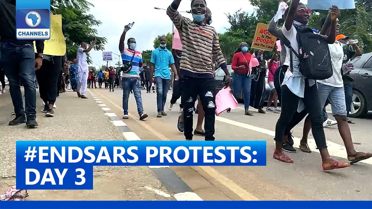 #EndSARS: Protests Enters Third Day - YouTube