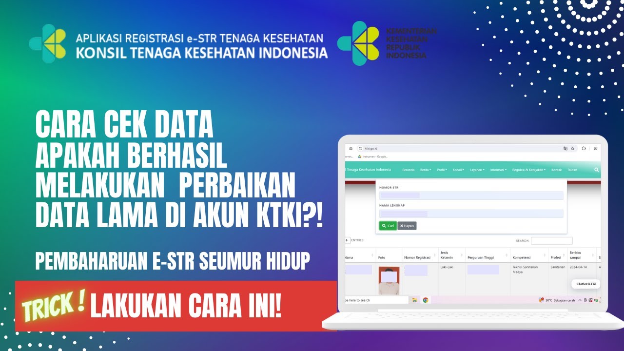 Cara Cek Perbaikan Data Lama, Foto dan Perguruan Tinggi pada saat ...