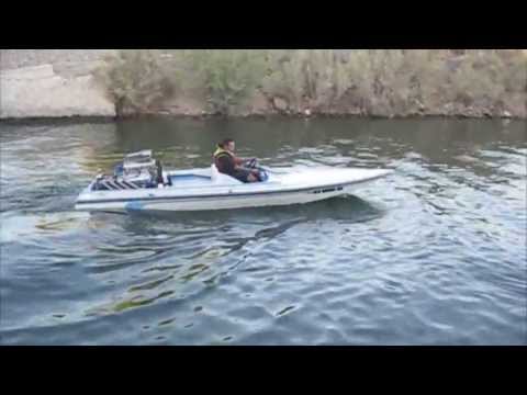 Blown Injected Jet Boat First Launch - YouTube