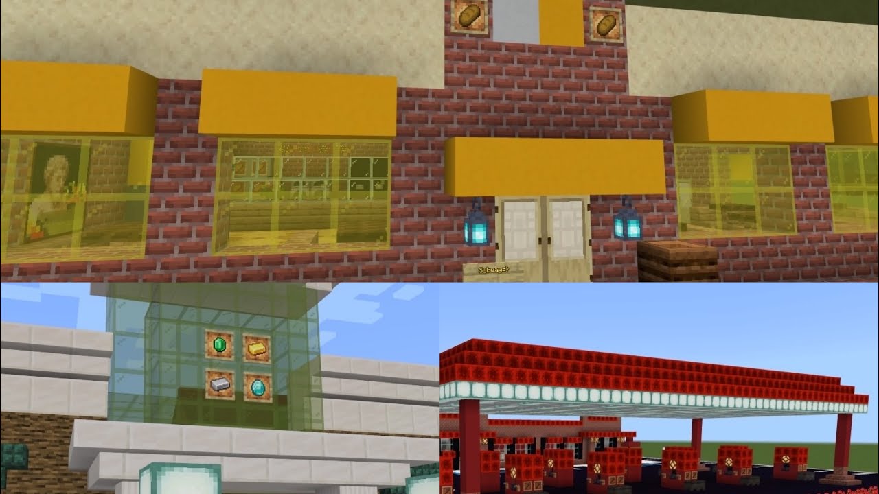 Imagination Land: I Built A Subway, A Bank, And A Sheetz On Minecraft ...