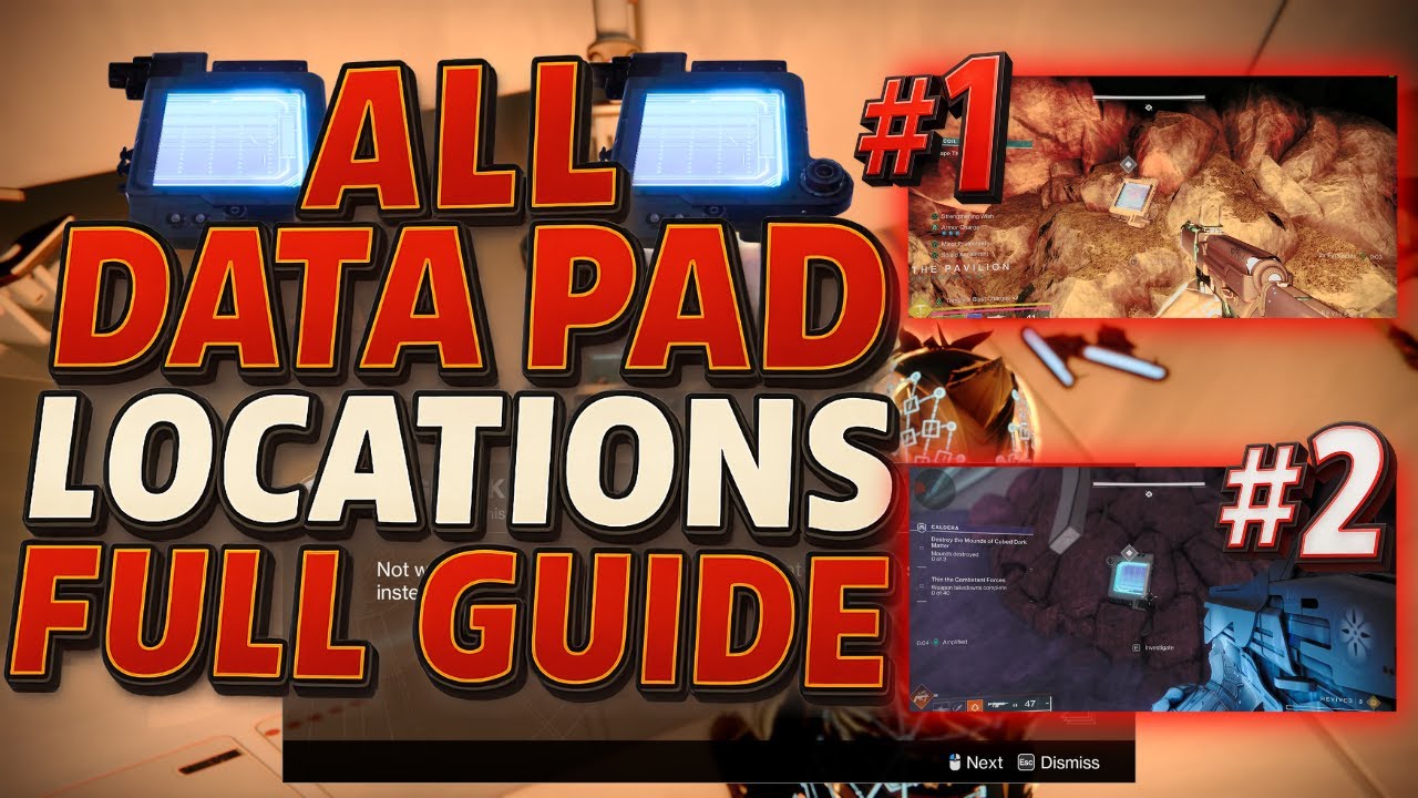 Destiny 2: All Data Pad Locations FULL GUIDE [Edge of Fate] - YouTube
