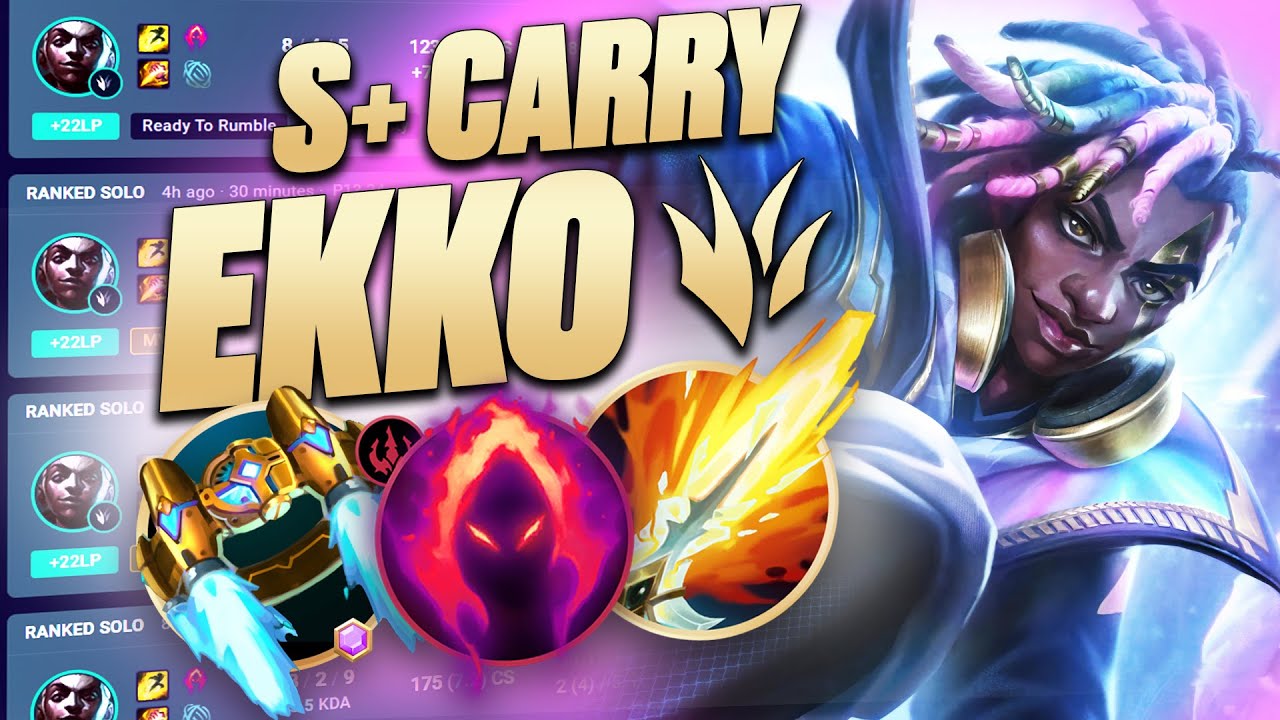 How This 69% Win Rate EKKO JUNGLE Wins In ANY Game State! (MEGA Comeback After Inting...) - YouTube