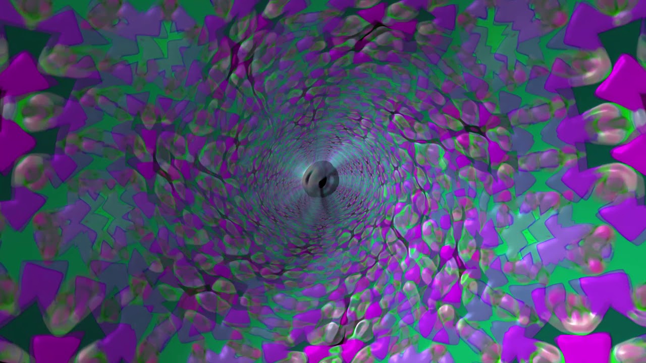 DMT Psilocybin replication. The geometric fractal tunnel trip - YouTube