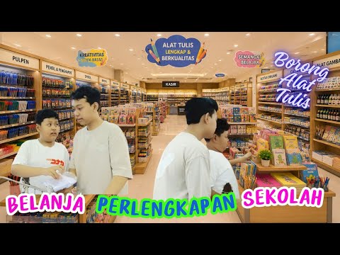 BELANJA BELI PERLENGKAPAN SEKOLAH ‼️BORONG BELI ALAT TULIS PERSIAPAN MASUK KELAS 4