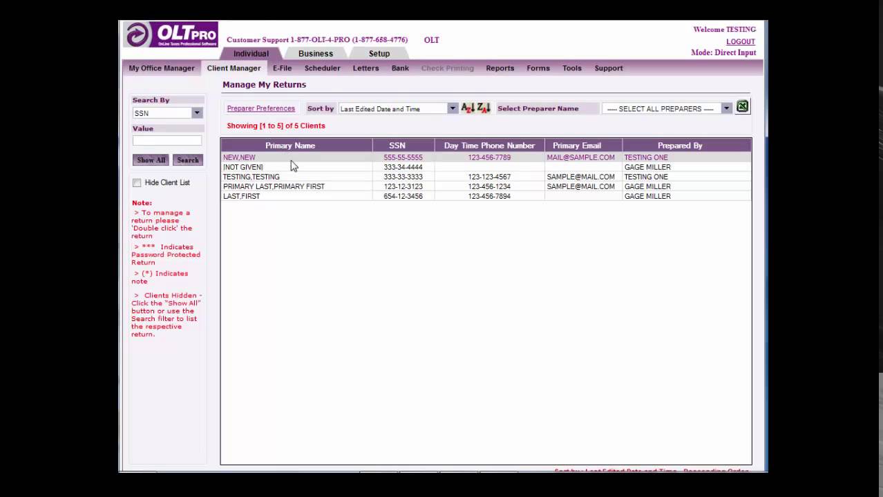 OLTPro Delete Return - YouTube