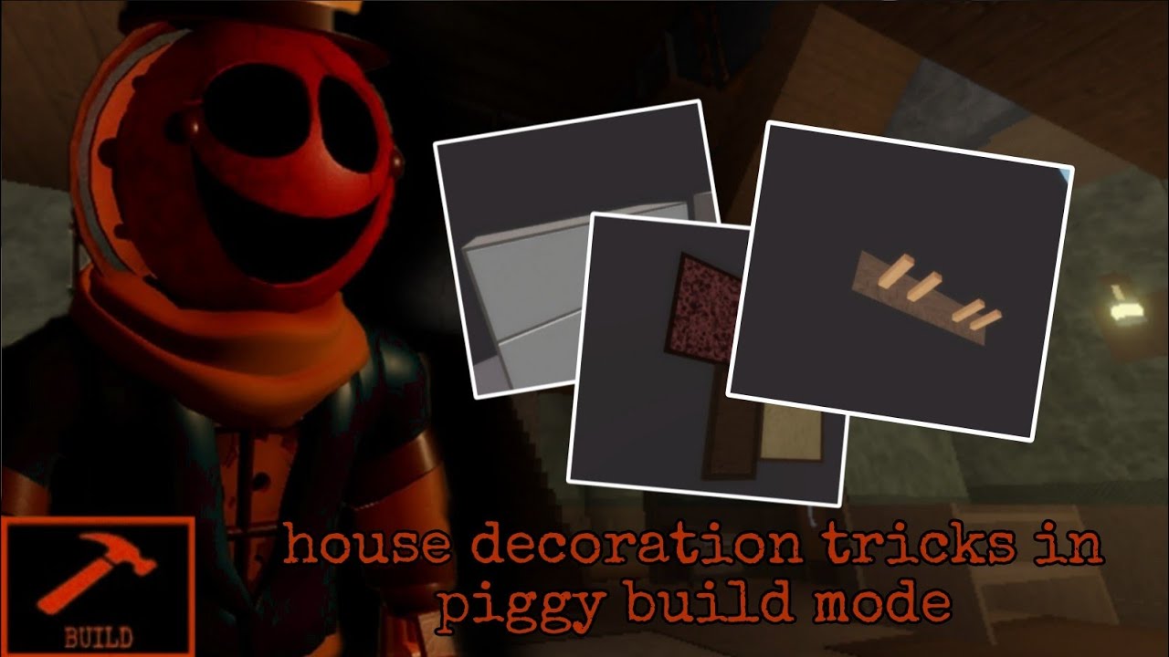 house decor tricks in piggy build mode | roblox - YouTube