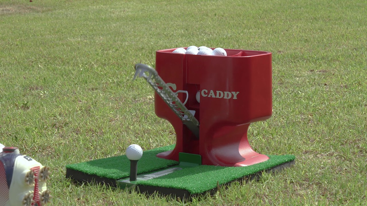 Gravity Caddy: Gravity-Powered Golf Ball Dispenser - YouTube