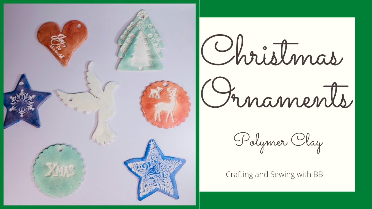 Christmas Ornaments Polymer Clay - YouTube