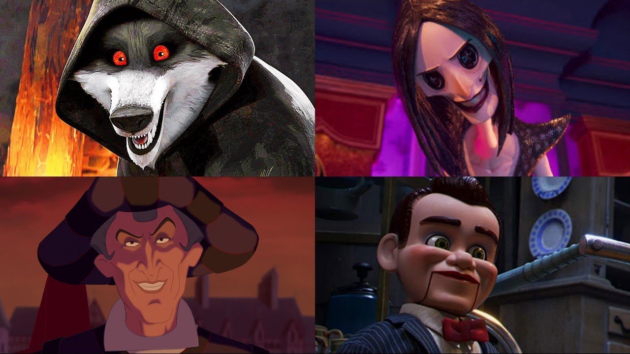 Creepiest Animated Movie Characters - YouTube