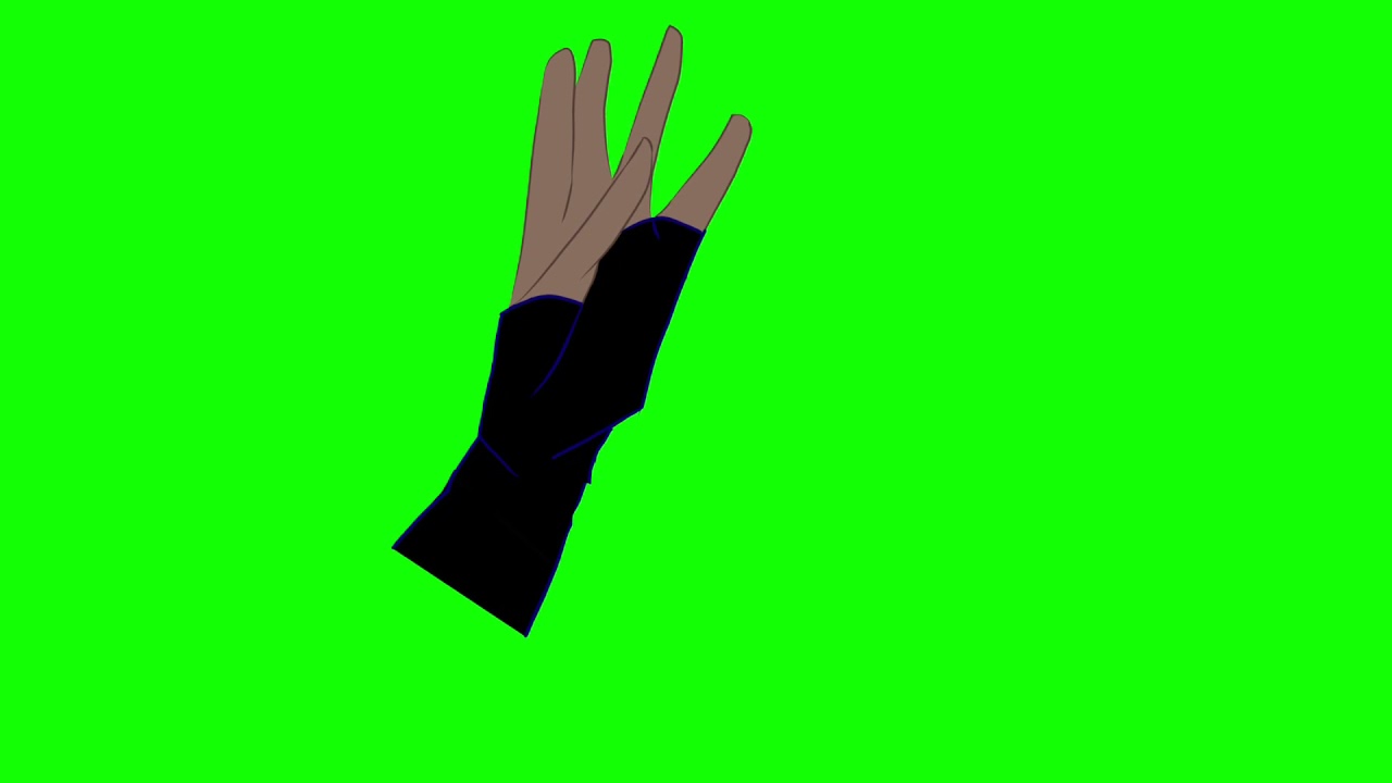 Green screen black hand reaching out for a hand - YouTube