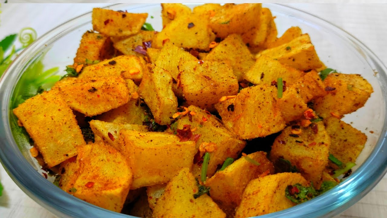 Crispy Aloo Fry Recipe | Chatpata Aloo Chaat Recipe | Chatpata Aloo ...