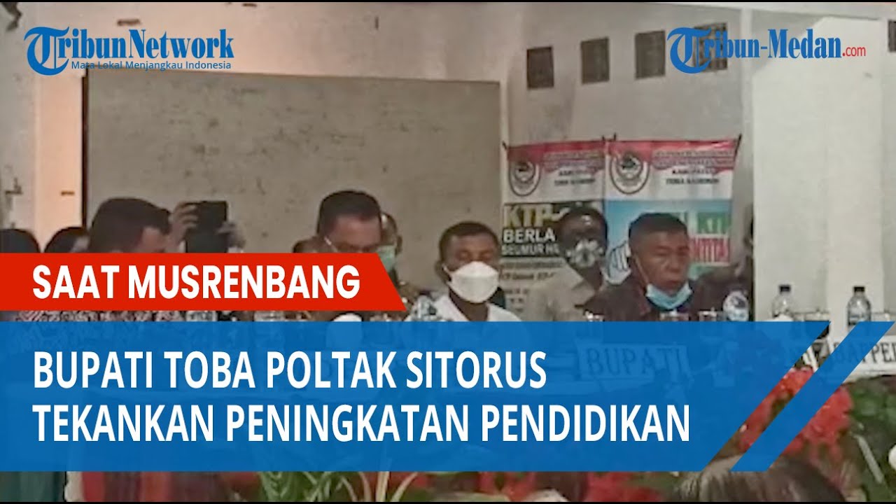 Saat Musrenbang, Bupati Toba Poltak Sitorus Tekankan Peningkatan ...