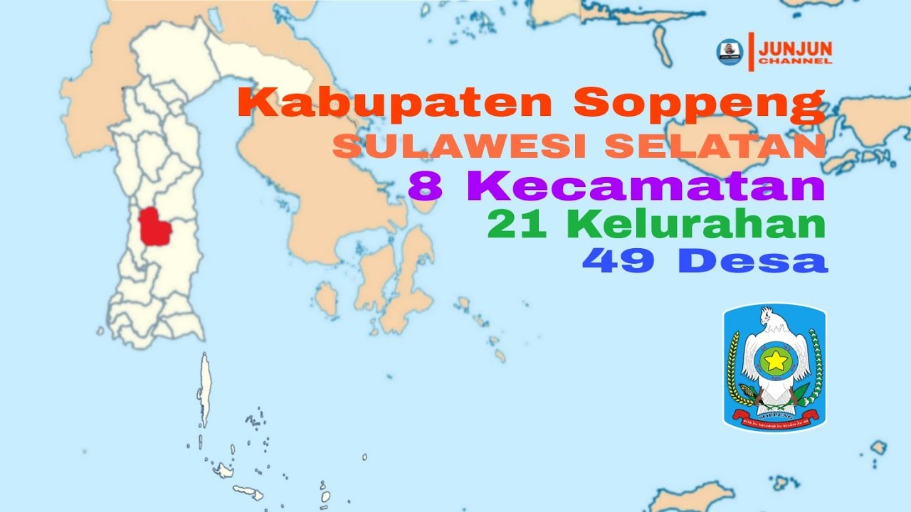 Kabupaten Soppeng, Sulawesi Selatan, 8 Kecamatan, 21 Kelurahan, 49 Desa ...