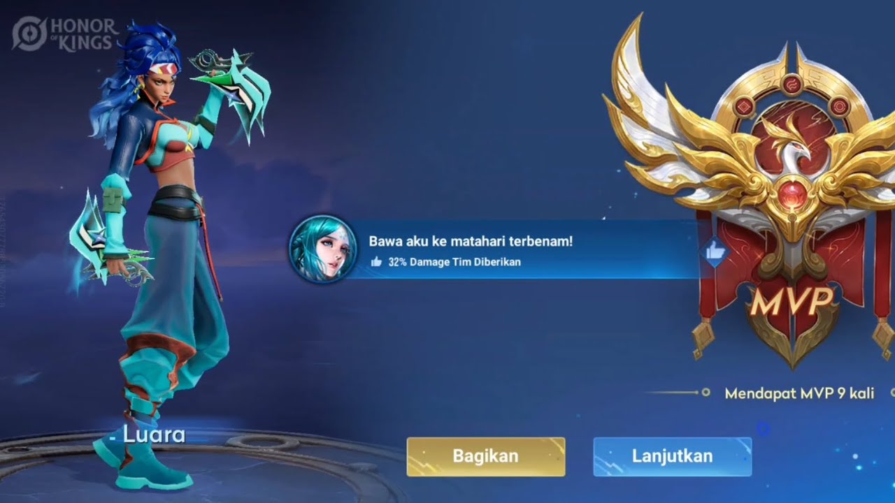 HOK - HONOR OF KINGS - GAME PLAY HERO LAURA MIRIP KARRIE ATAU NATAN ...