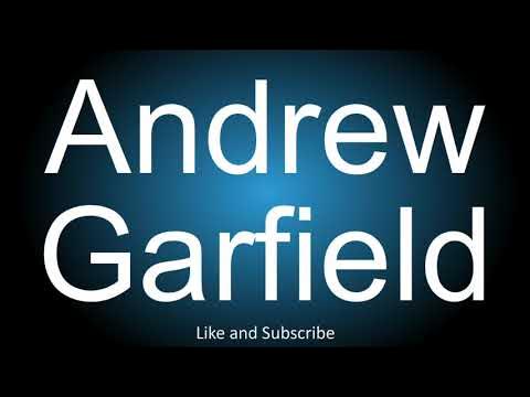 How to correctly pronounce - Andrew Garfield. - YouTube