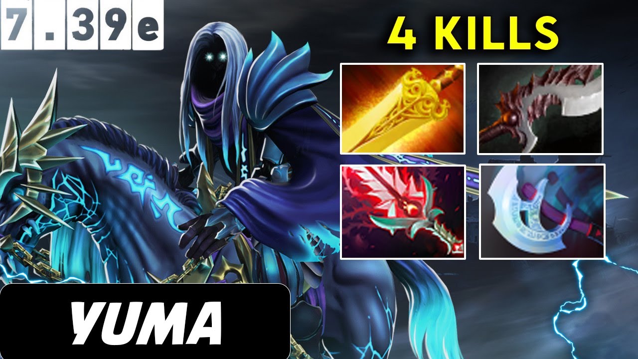 Yuma Abaddon Safelane 4 KILLS - Dota 2 Patch 7.39e Pro player Gameplay ...