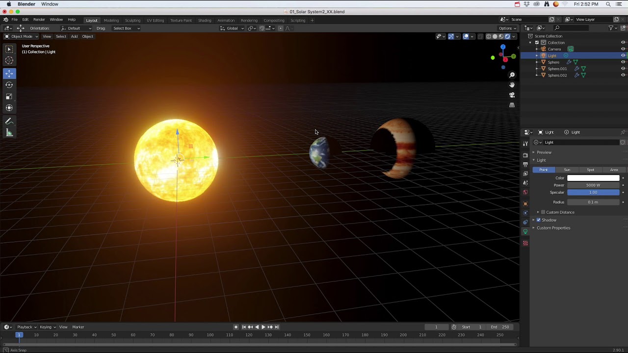 Blender 2.90: 026 Solar System Part 2 Lighting Environment Image - YouTube