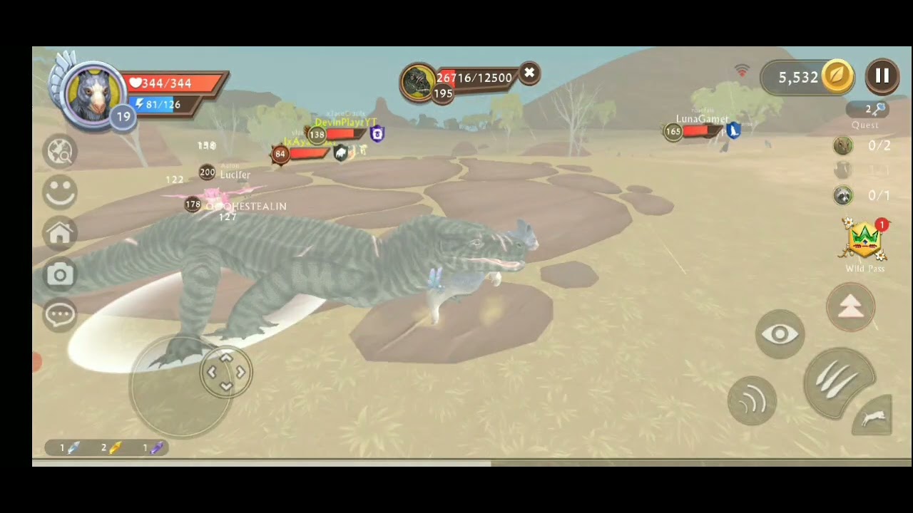 wild craft play with kangaroo defeat new boss - YouTube