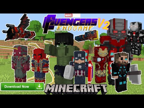 Avengers Endgame V2(RELEASE) ADDON/MOD IN Minecraft PE/BEDROCK 1.16 For ...
