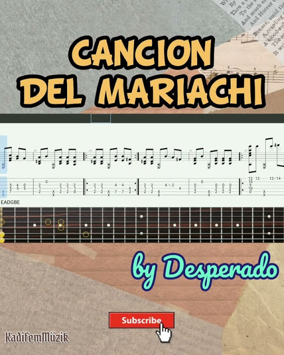 Best part of Cancion Del Mariachi by Desperado Easy Fingerstyle Guitar ...