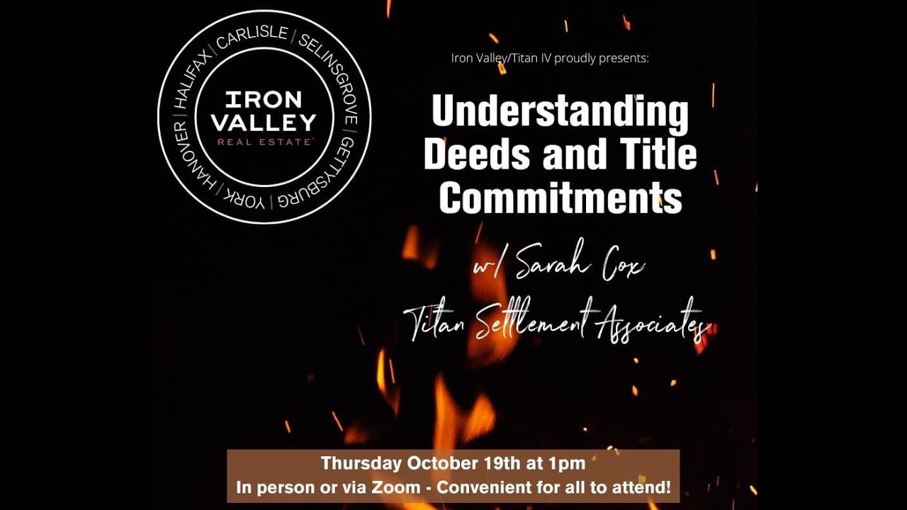 Understanding Deeds and Title Commitments - YouTube