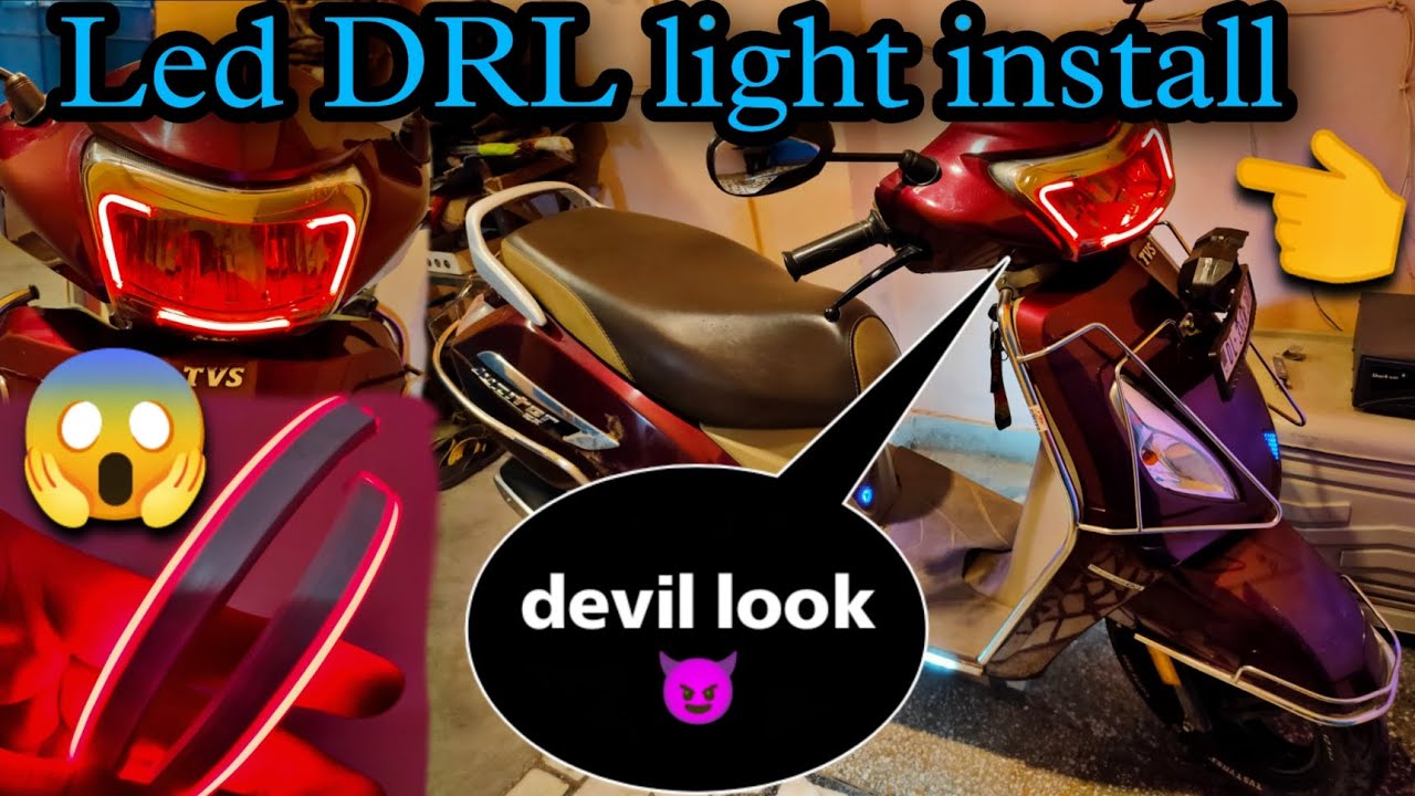 how to install DRL light in Jupiter bs6 ZX | modification | DC rider ...