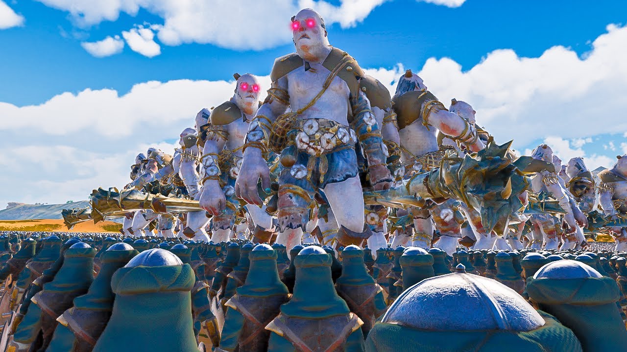 Warhammer GIANTS VS HUMAN Army - UEBS 2 | BATTLE SIMULATOR 2 - YouTube