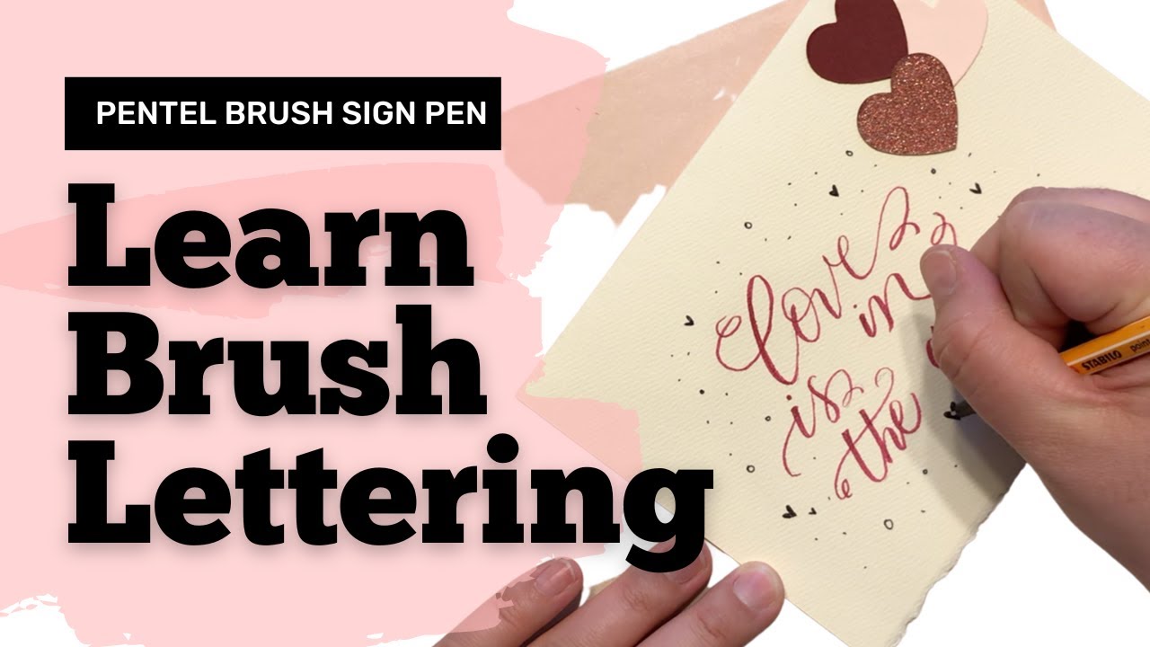 Learn Brush Lettering | Simply Lettered Subscription | February Pentel ...