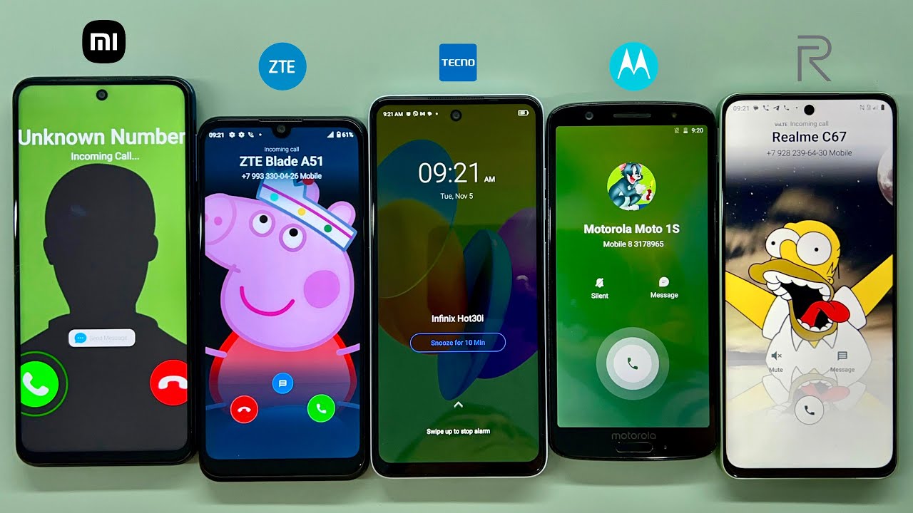 Incoming Call + FAKE CALL + Alarm Clock + Timer on smartphone’s XIAOMI ...