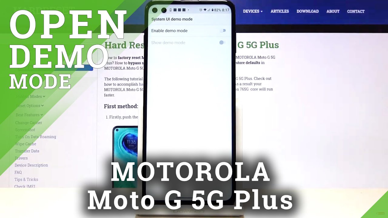 How to Enter Demo Mode in Motorola Moto G 5G Plus – Access Developer ...