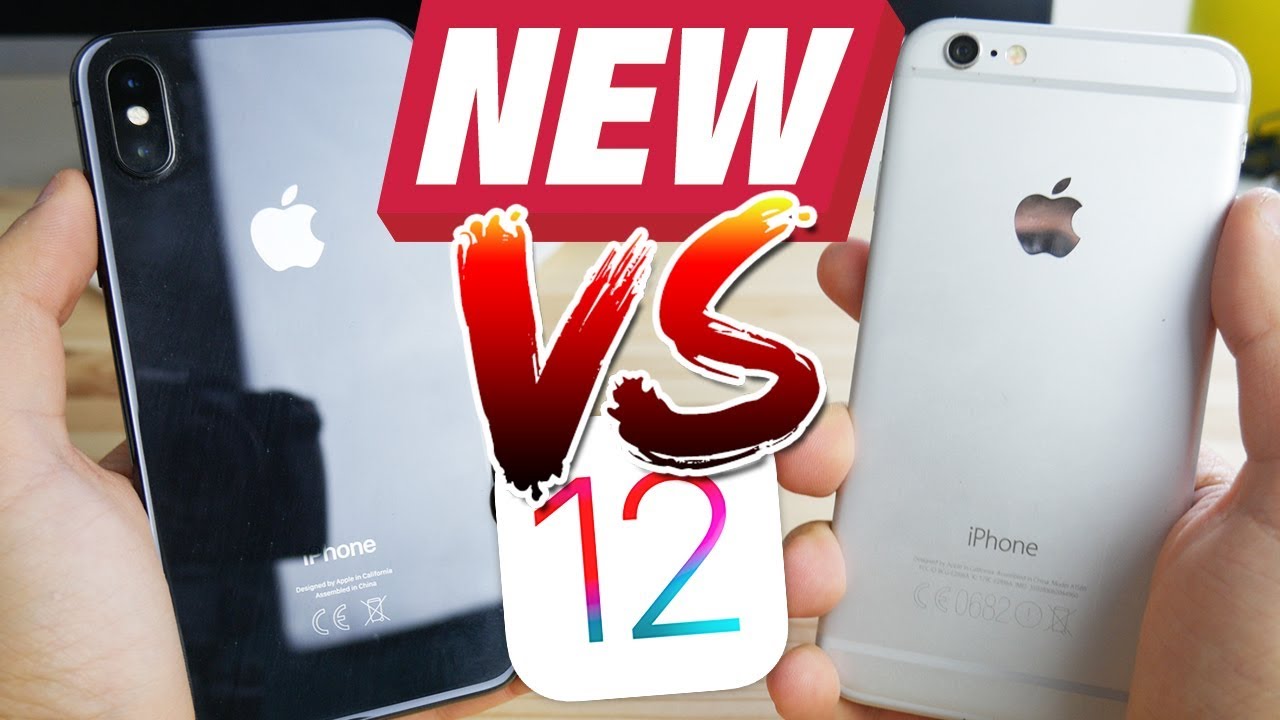 iPhone 6 vs iPhone X iOS 12 Performance, Speed Test - YouTube