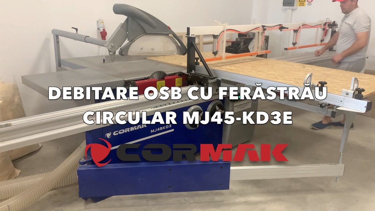 Debitare OSB cu ferastrau circular de formatizat CORMAK MJ45 KD3E - YouTube