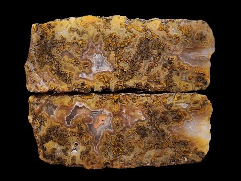 Plume agates are like a lake in autumn - YouTube
