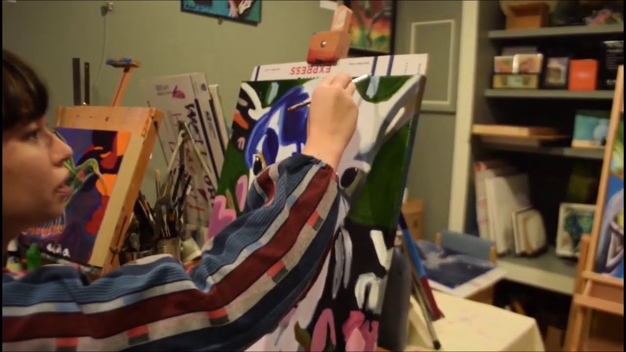 The Art Goes On- Artist Krista Darrow - YouTube