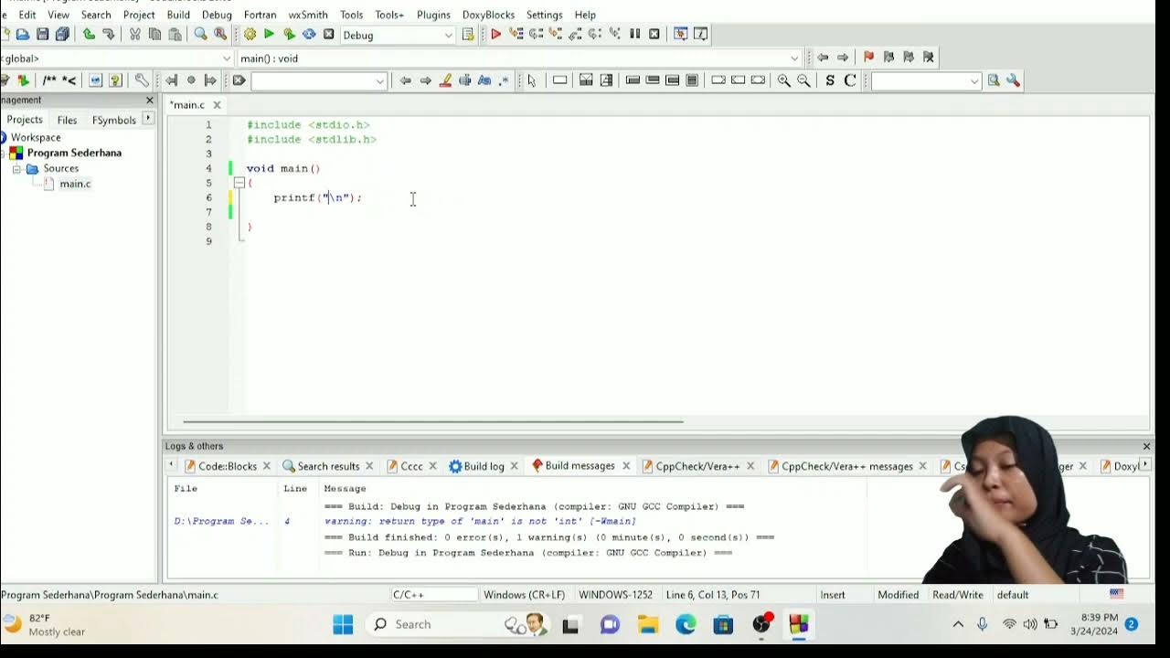 Membuat Program Sederhana dengan Aplikasi CodeBlocks - YouTube